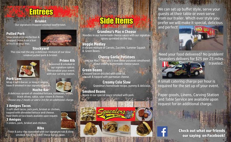 Full Service Restaurant In Tea SD - Squealer's Smoke Shack