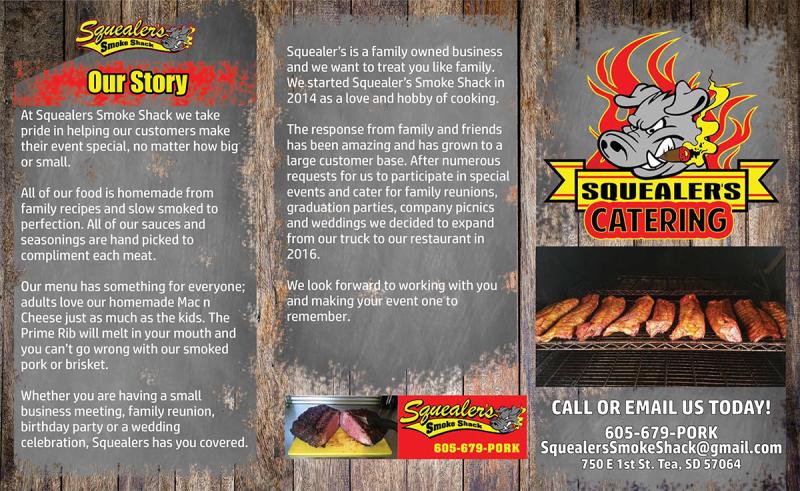 Full Service Restaurant In Tea SD - Squealer's Smoke Shack